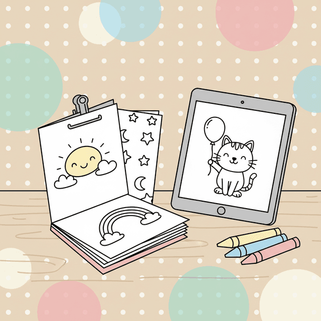 Make a DIY coloring book in 15 minutes (printable stack plus digital ...