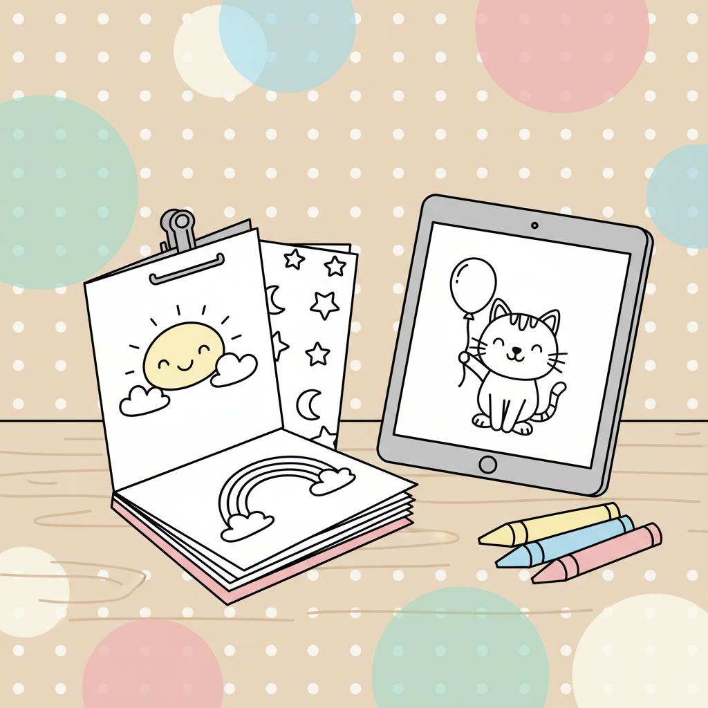 Make a DIY coloring book in 15 minutes (printable stack plus digital ...